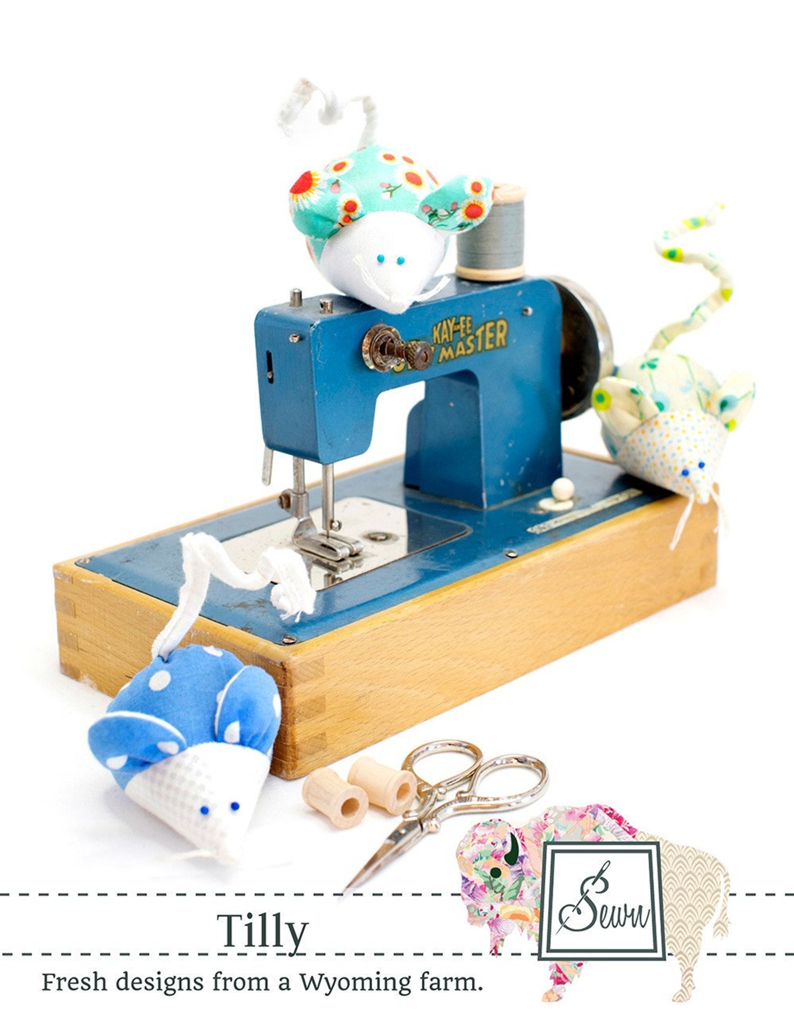 Tilly Mouse Pincushions Sewing Pattern From Sewn Wyoming BRAND - Etsy