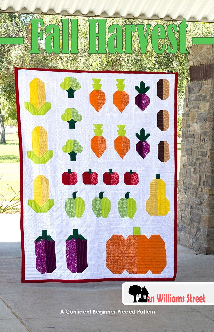 Fall Harvest Quilt Pieced Quilting Pattern From on Williams Street ...