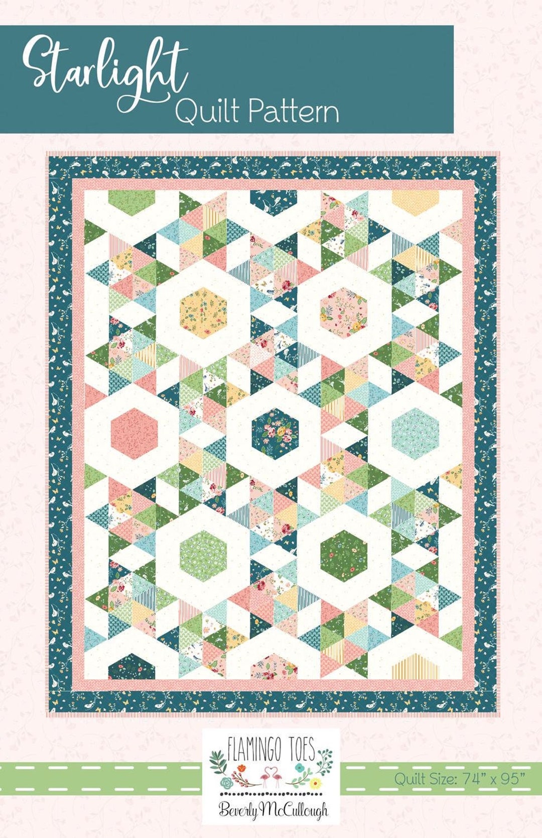 Starlight Quilt Quilting Pattern From Flamingo Toes BRAND NEW, Please ...