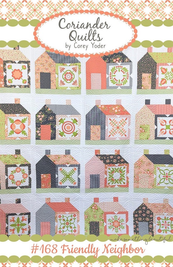 Friendly Neighbor Quilt Quilting Pattern From Coriander Quilts - Etsy