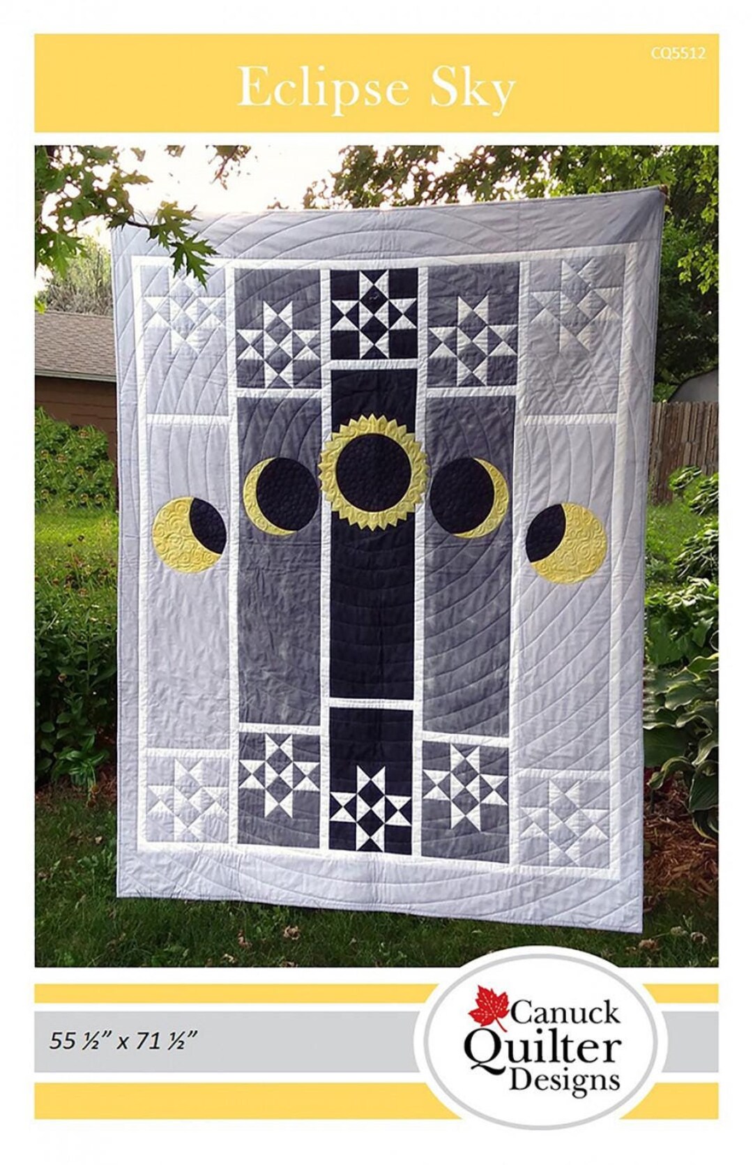 Eclipse Sky Quilt Quilting Pattern, From Canuck Quilter Designs BRAND NEW, Please See ...