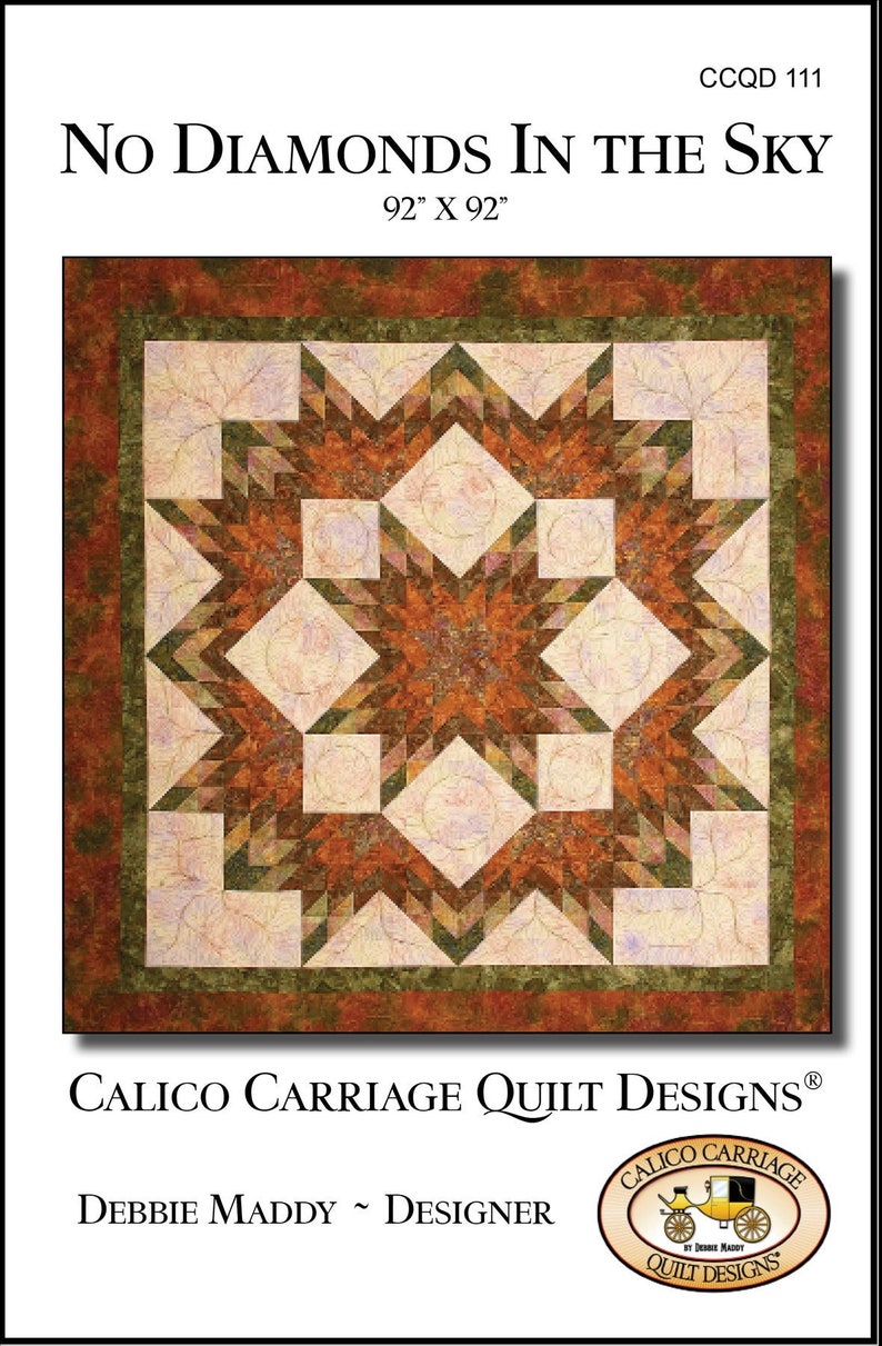 No Diamonds in the Sky Quilt Pattern From Calico Carriage - Etsy
