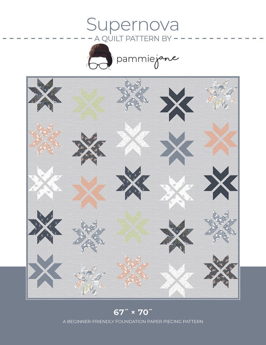Supernova Quilt Quilting Pattern, From Pammie Jane BRAND NEW, Please ...