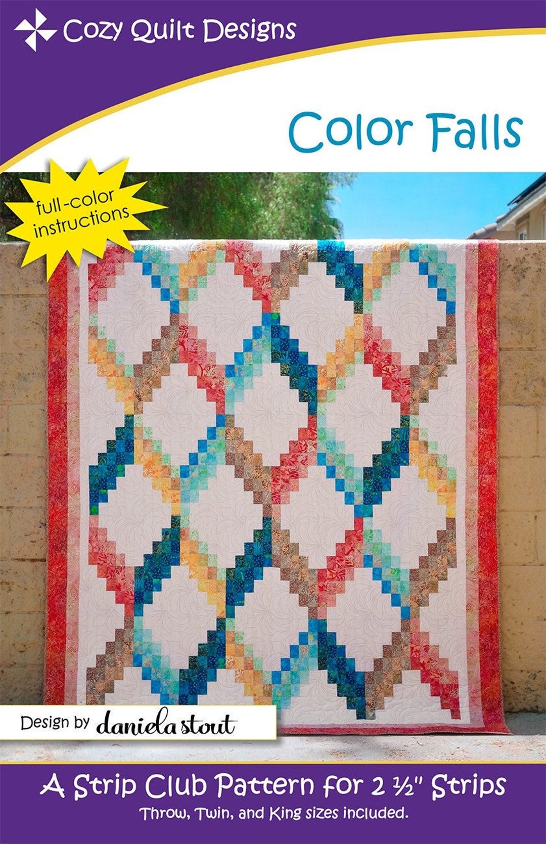 Color Falls Quilt Quilting and Sewing Pattern, From Cozy Quilt Designs ...