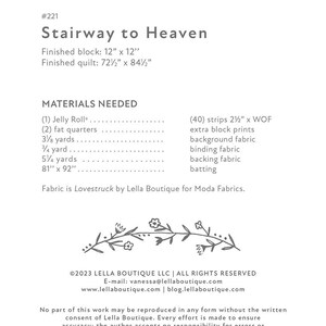 Stairway to Heaven Quilt Quilting Pattern, From Lella Boutique Patterns ...