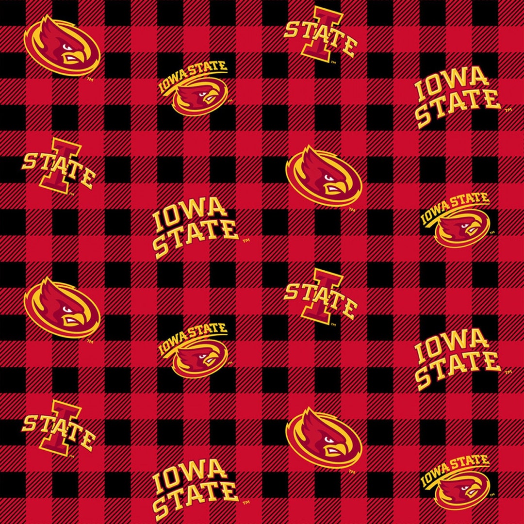 NCAA Iowa State University Cyclones Buffalo Plaid Cotton Fabric Priced ...