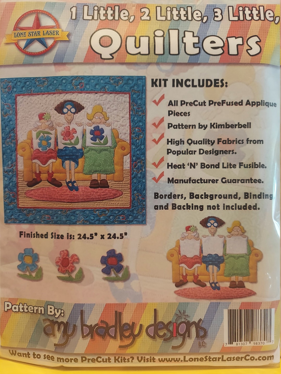1 Little, 2 Little, 3 Little Quilters Applique Kit and Pattern From Amy ...