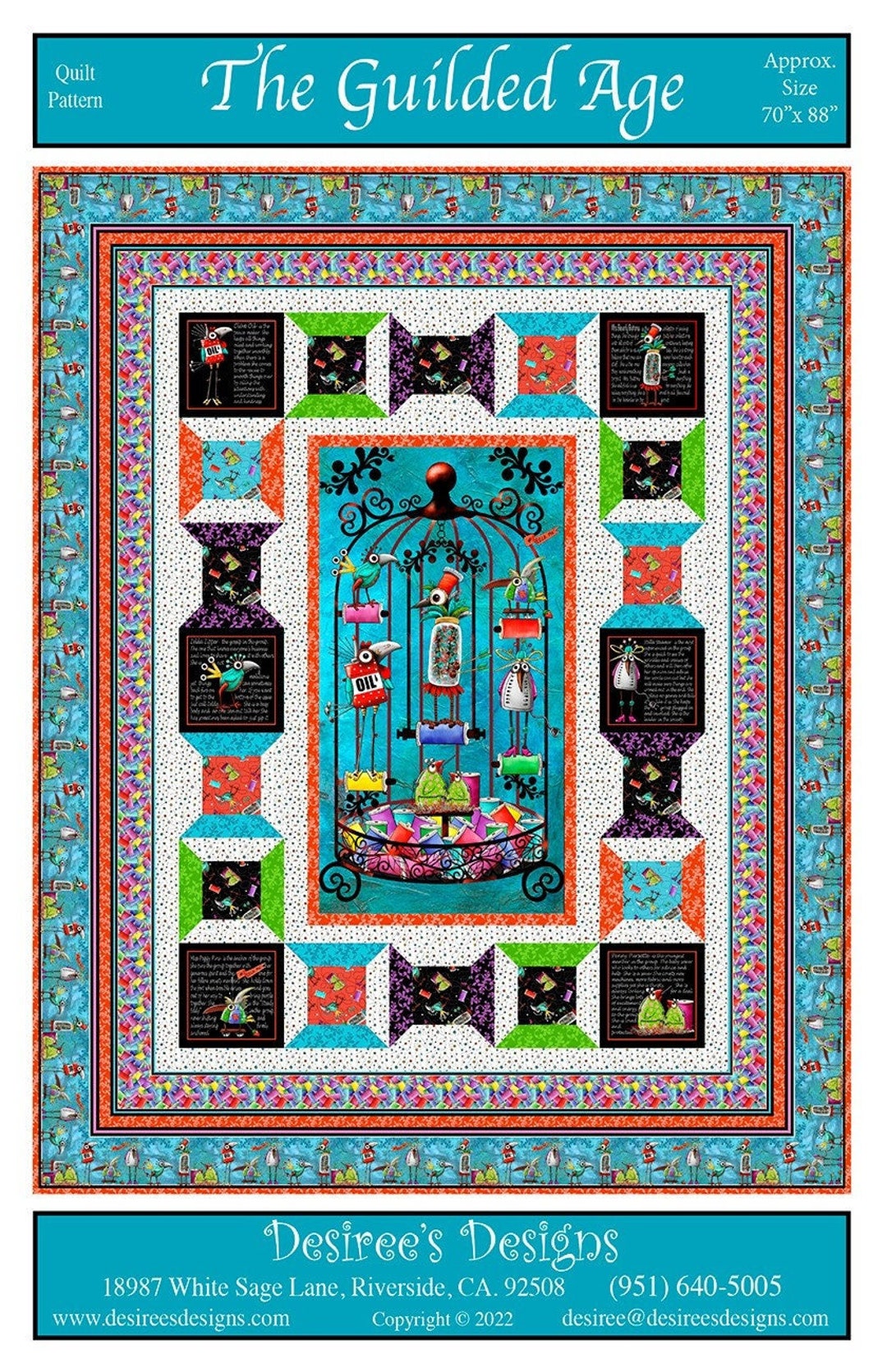 The Guilded Age Quilt Quilting Pattern, From Desiree's Designs BRAND ...