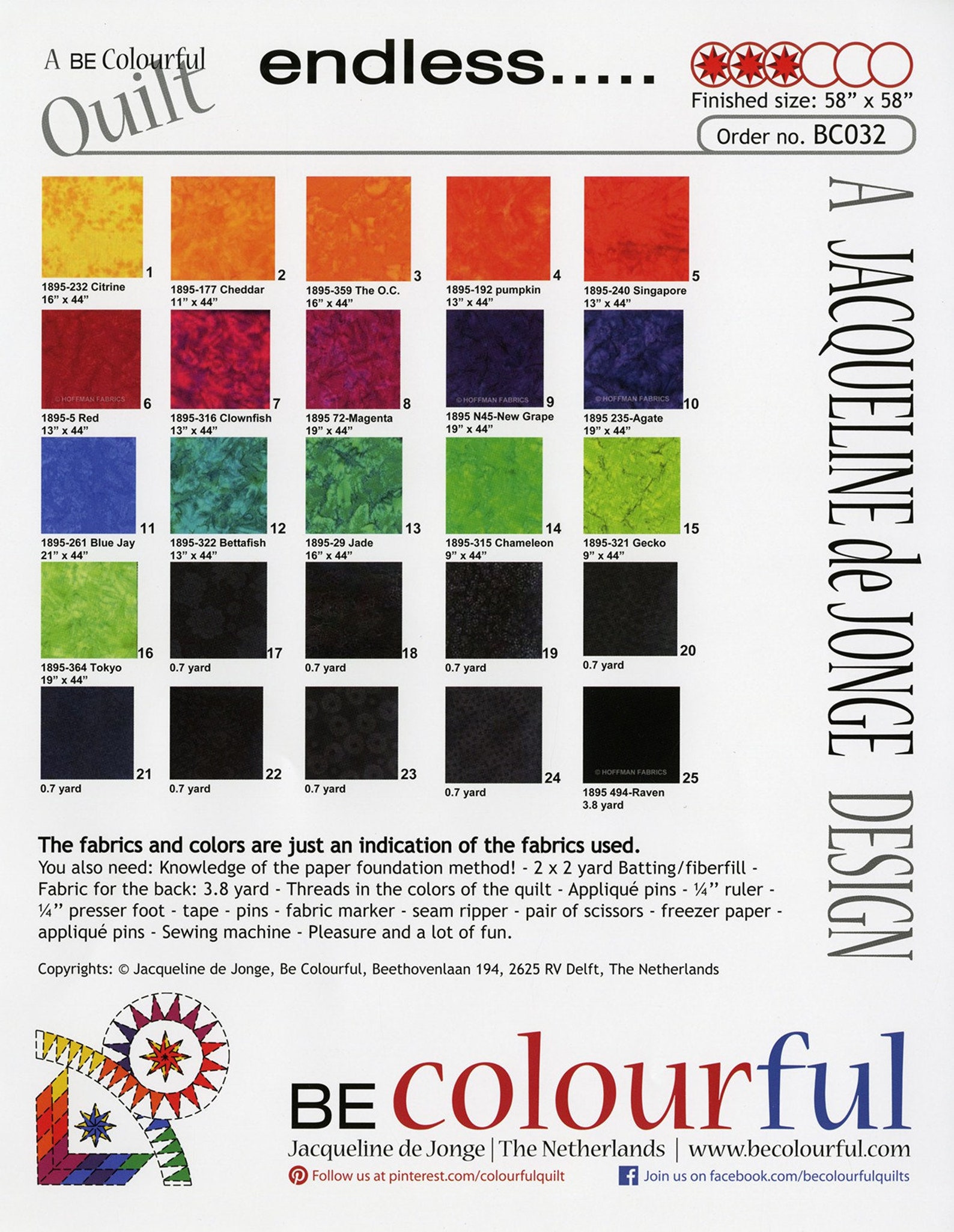 Endless Quilt Quilting Pattern Foundation Paper Piecing From ...