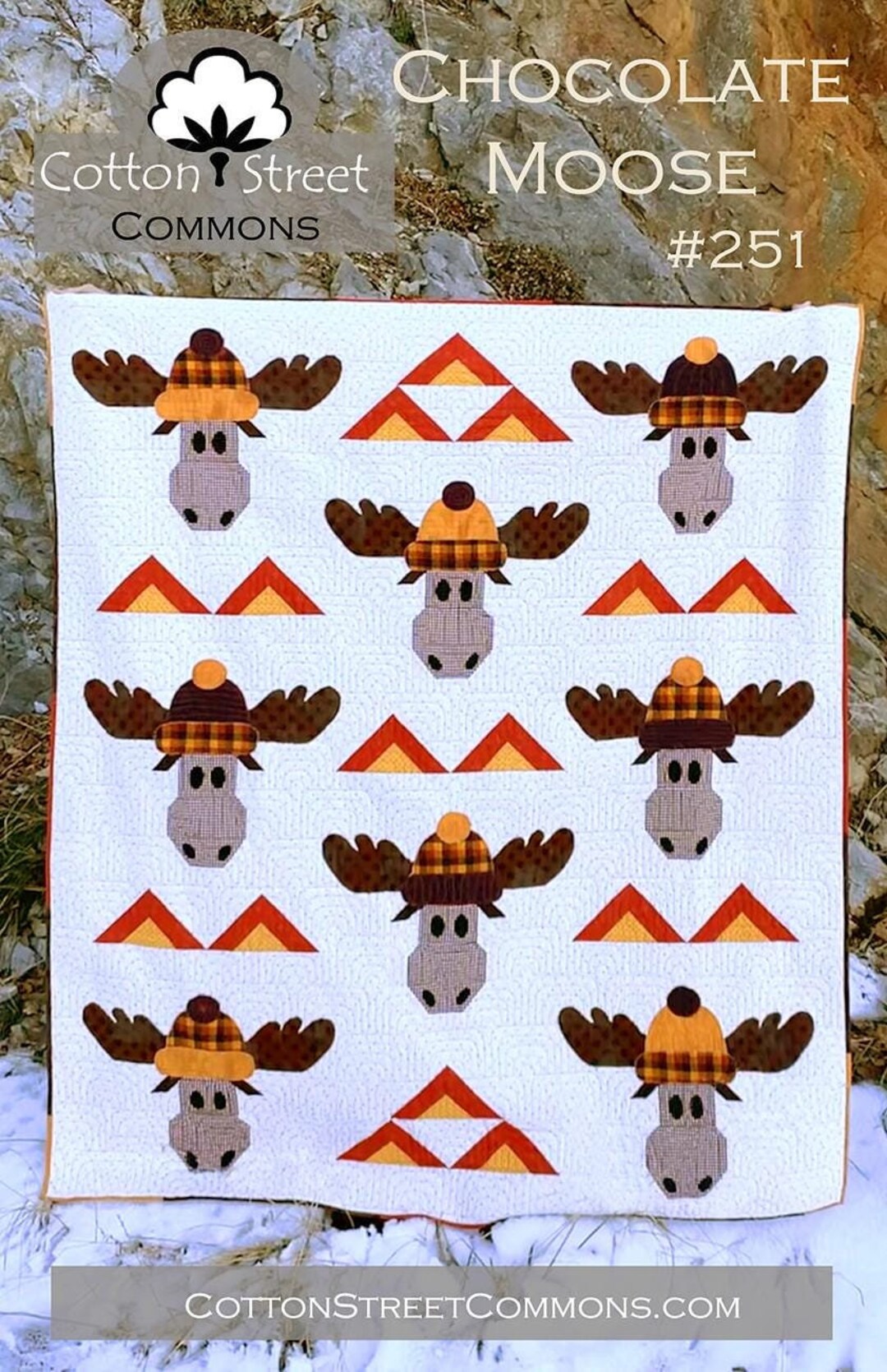 Chocolate Moose Quilt Quilting Pattern From Cotton Street Commons BRAND ...