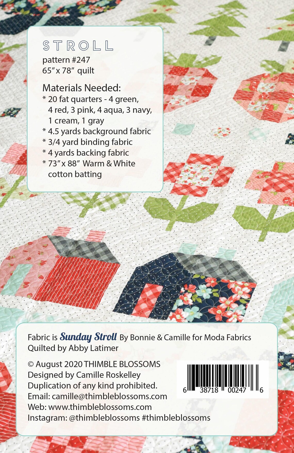 Stroll Quilt Quilting Pattern, From Thimble Blossoms BRAND NEW, Please ...