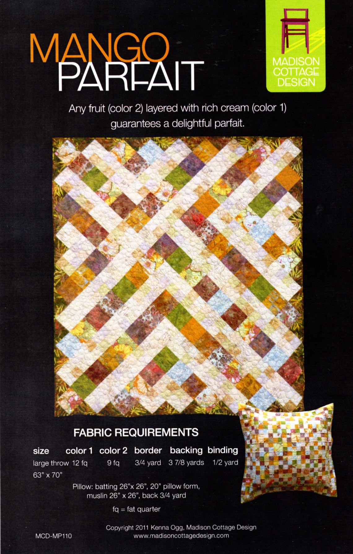 Mango Parfait Quilt, A Quilting Pattern From Madison Cottage Design ...