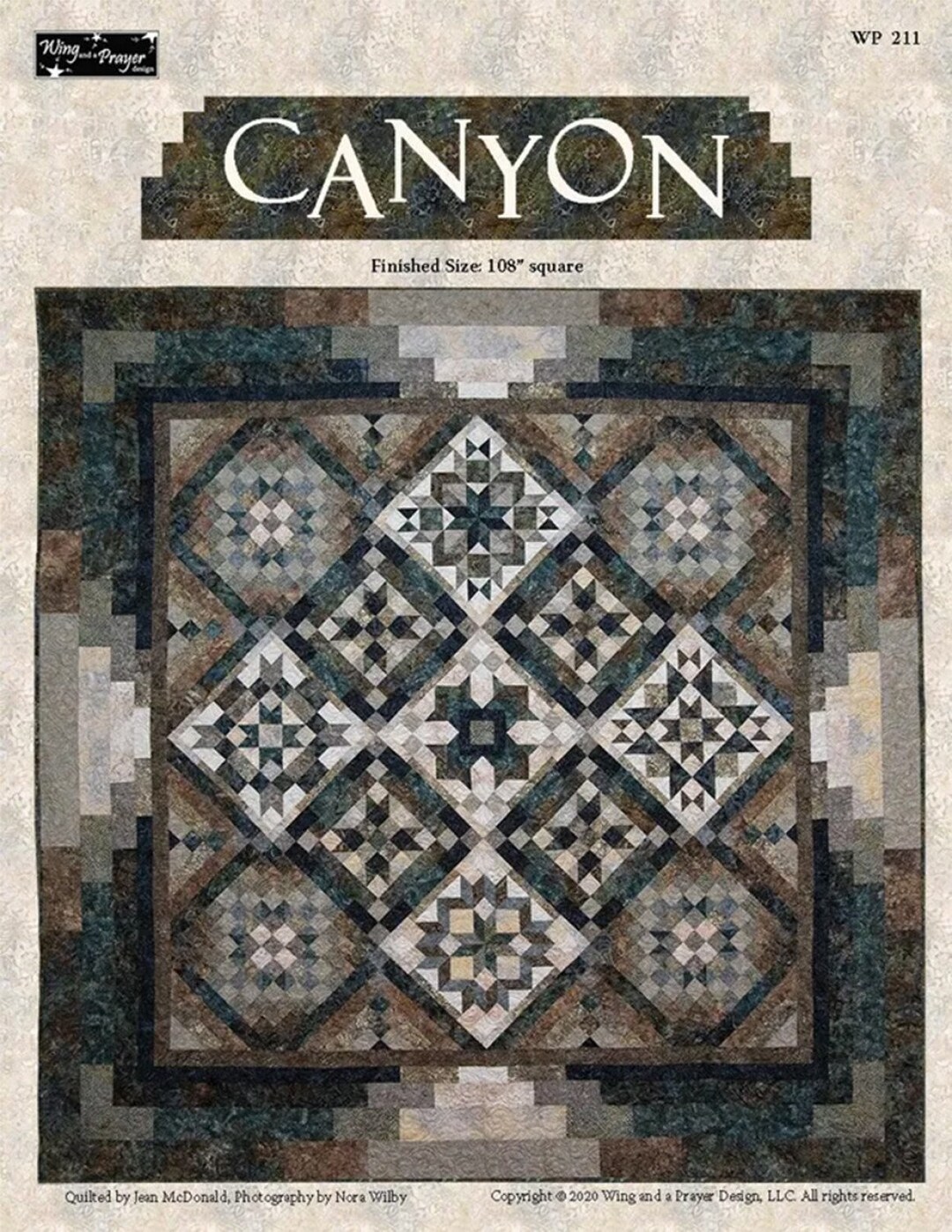 Canyon Quilt Quilting Pattern From Wing and A Prayer Design BRAND NEW ...