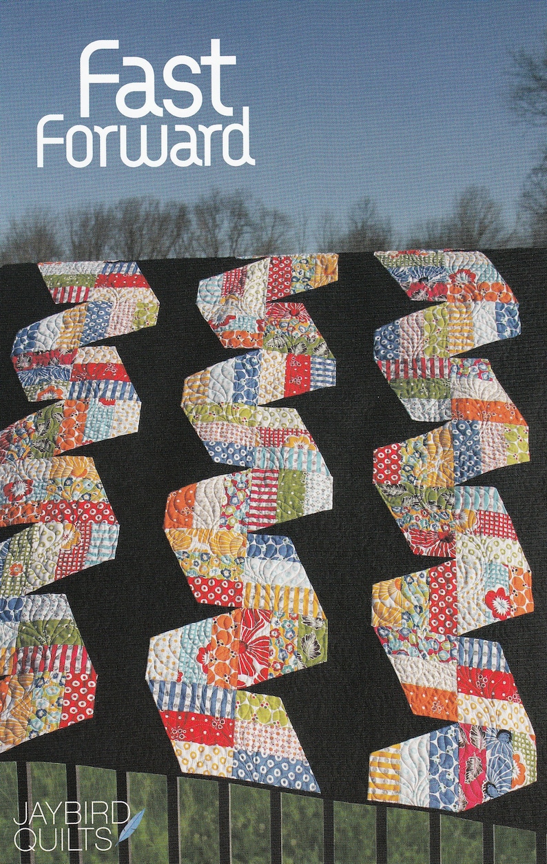 Fast Forward Pieced Quilt Quilting Pattern From Jaybird Quilts BRAND ...