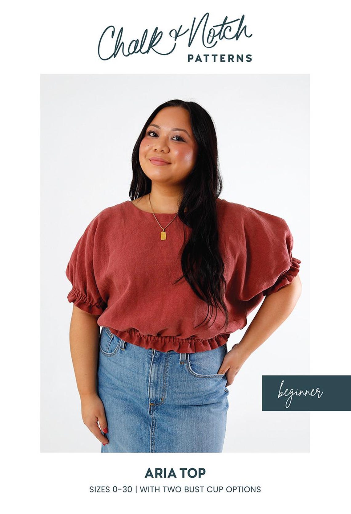 Aria Top Sewing Pattern, Make Sizes 0-30 With 2 Bust Cup Options, From ...