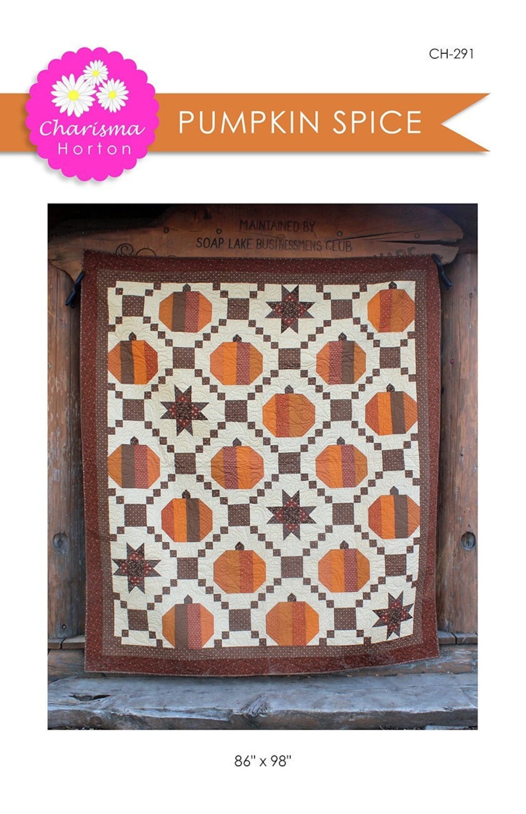 Pumpkin Spice Quilt Quilting Pattern, From Charisma Horton Patterns ...