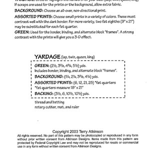 Tile Tango Quilt Quilting Pattern From Atkinson Designs BRAND NEW ...