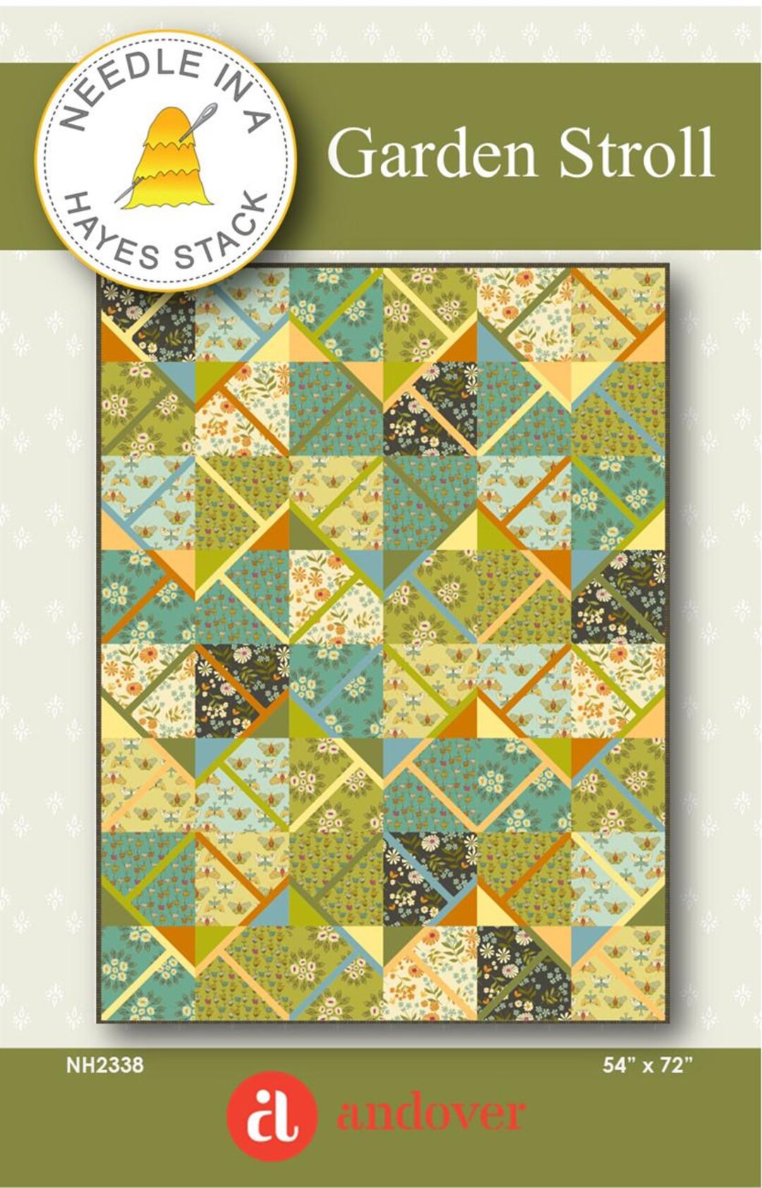 Garden Stroll Quilt Quilting Pattern, From Needle in A Hayes Stack ...