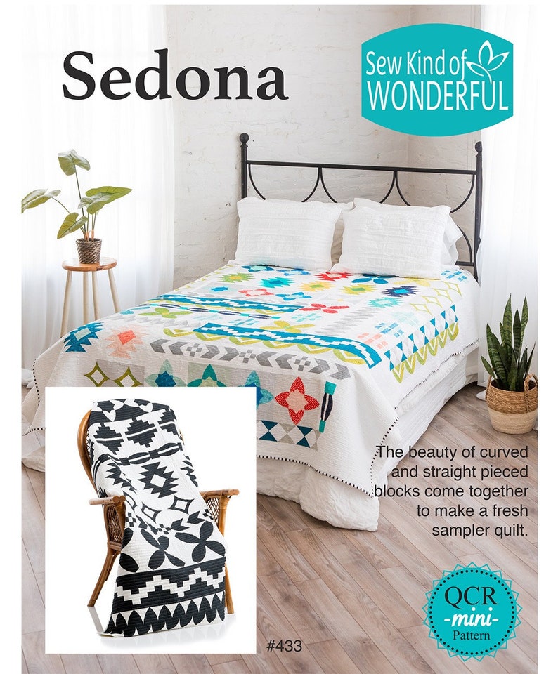 QCR Mini Sedona Quilt A Pieced Quilting Pattern by Sew Kind - Etsy