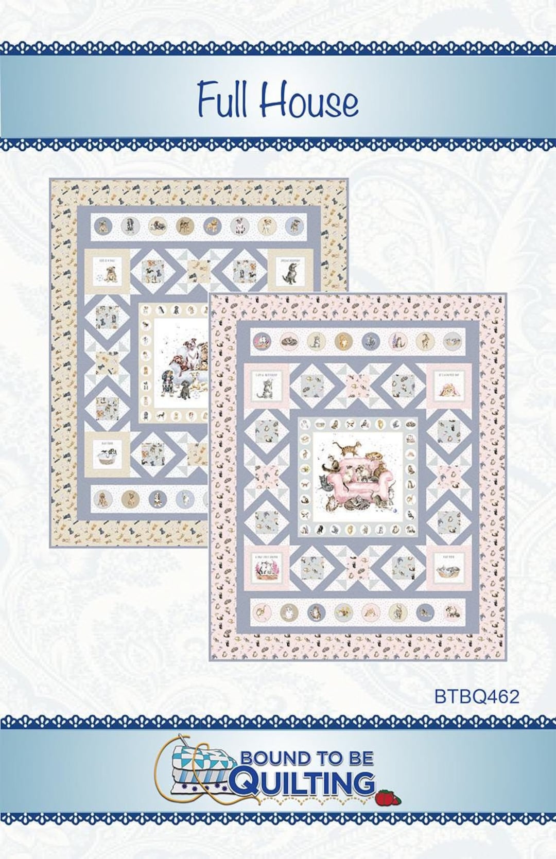 Full House Quilt Pattern, From Bound to Be Quilting BRAND NEW, Please ...