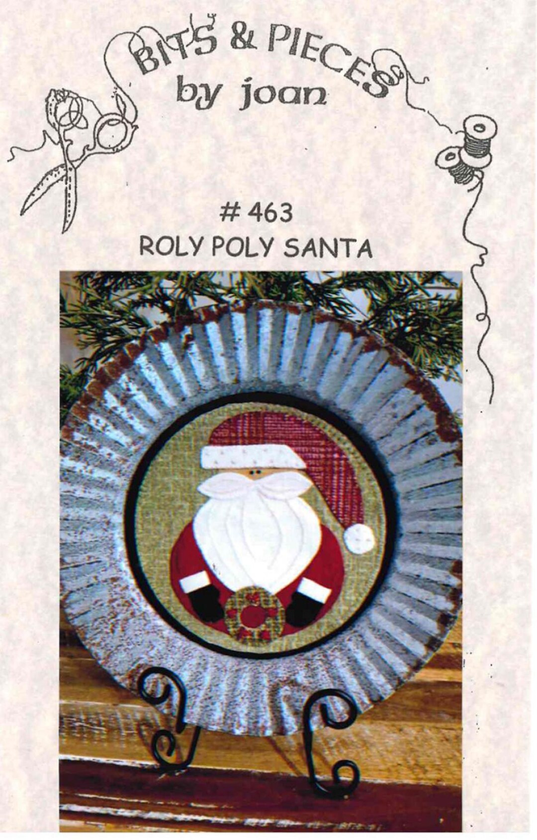 Roly Poly Santa Sewing Pattern, by Joan Grenke From Bits and Pieces ...