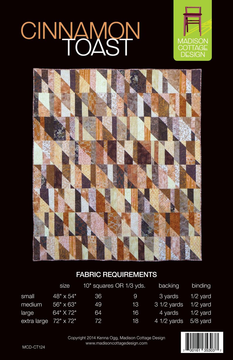 Cinnamon Toast Quilt, A Quilting Pattern From Madison Cottage Design ...