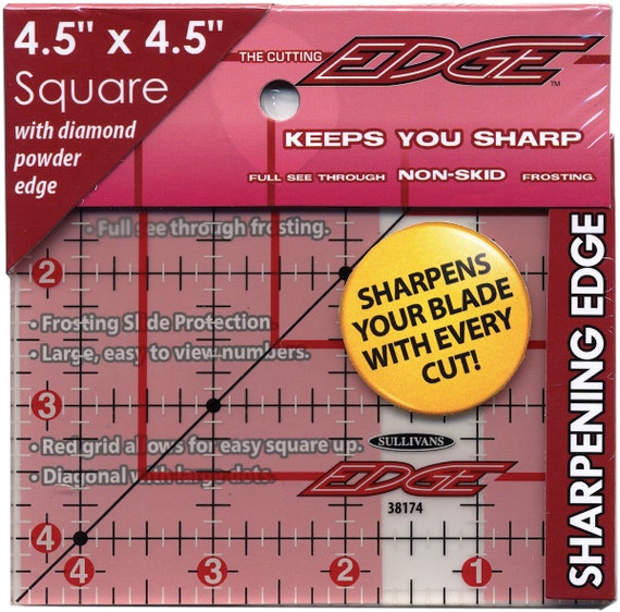 The Cutting Edge Frosted Acrylic Sharpening Edge Square - Etsy