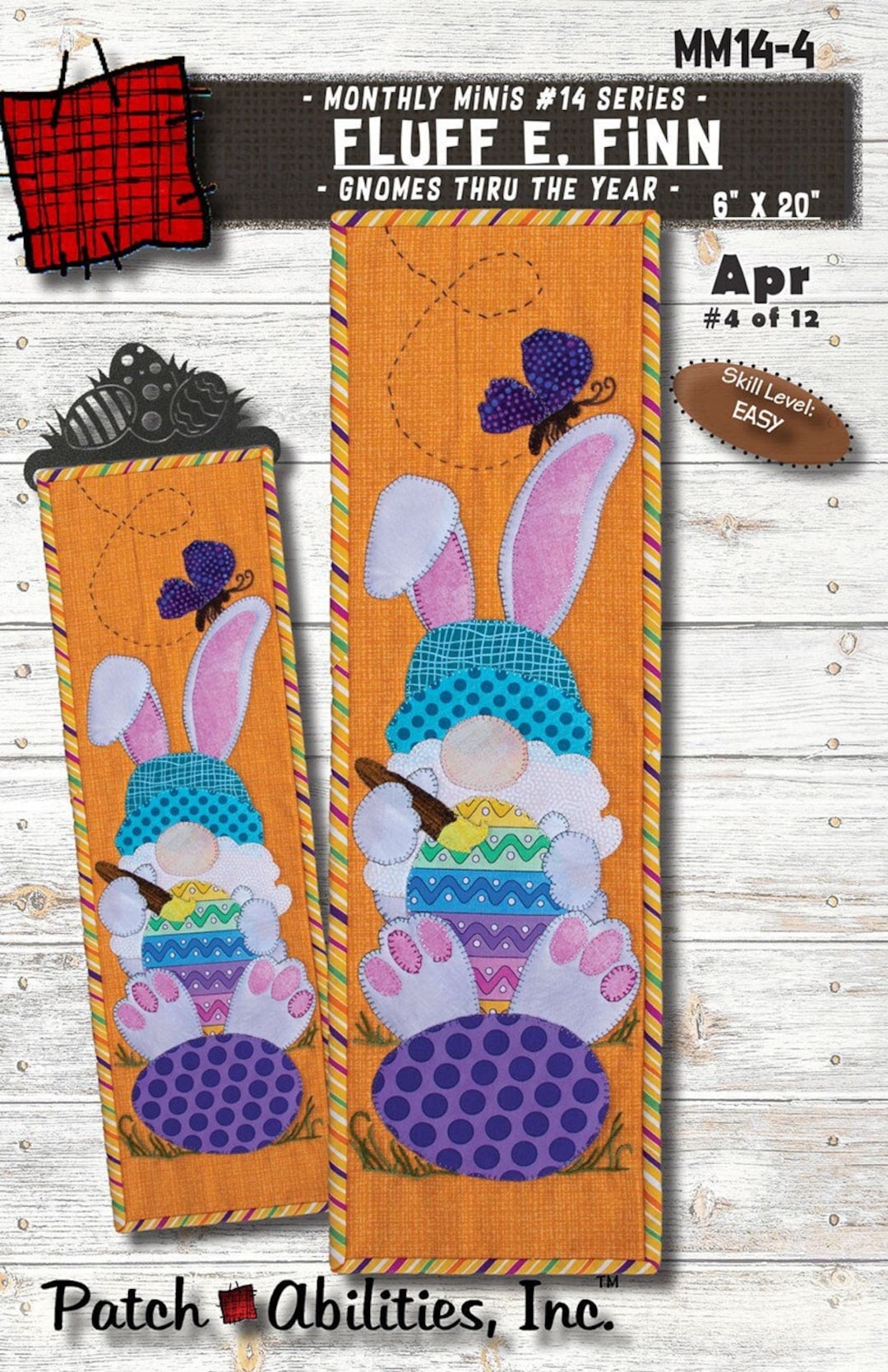 Fluff E. Finn April Quilt Quilting Pattern From Patch Abilities ...