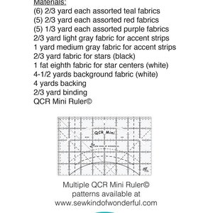 QCR Mini- Moon Dance Quilt, A Pieced Quilting Pattern by Sew Kind of ...