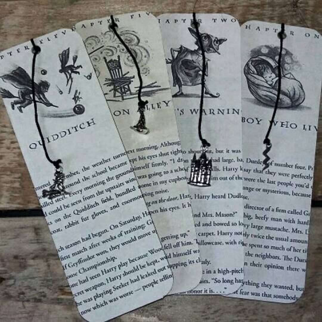 Harry Potter Book Page Bookmark. - Etsy