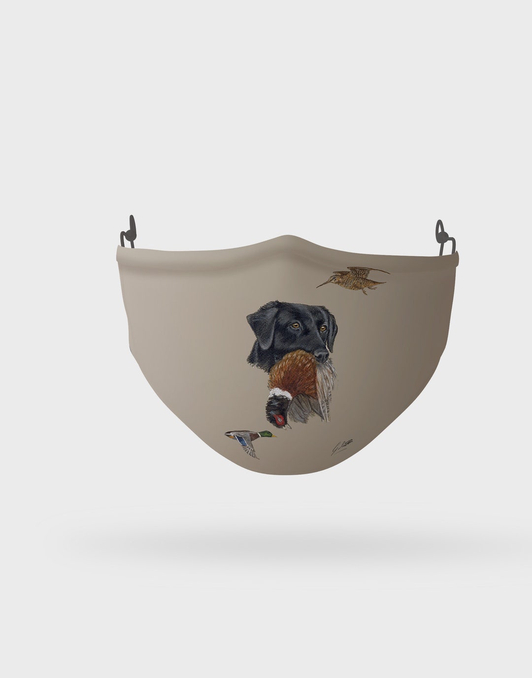 Black Lab Face Mask - Etsy