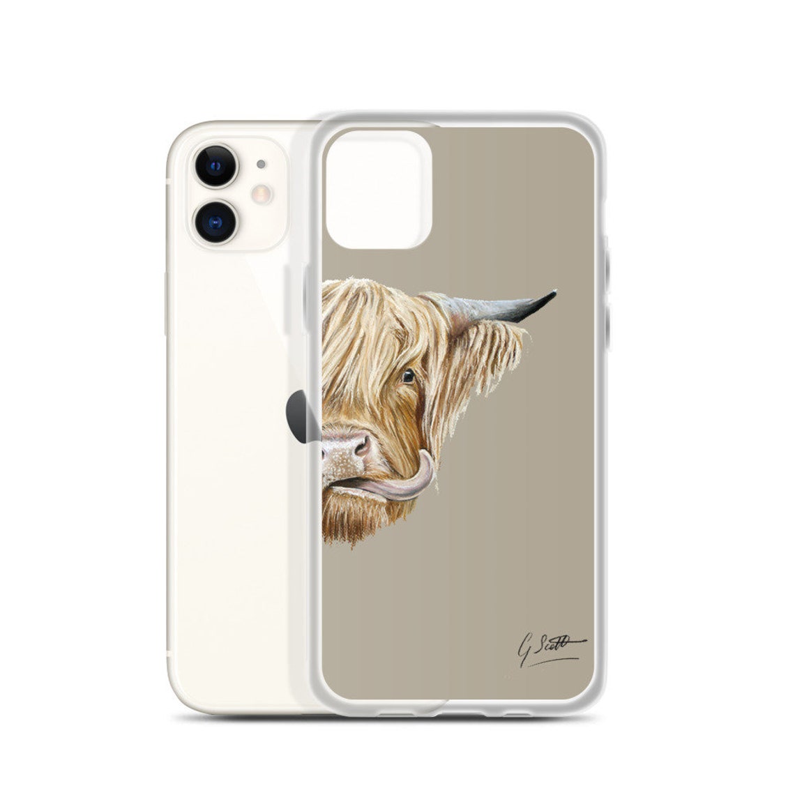 Highland Cow Phone Case Iphone Samsung Iphone 11 Case 11 Pro | Etsy
