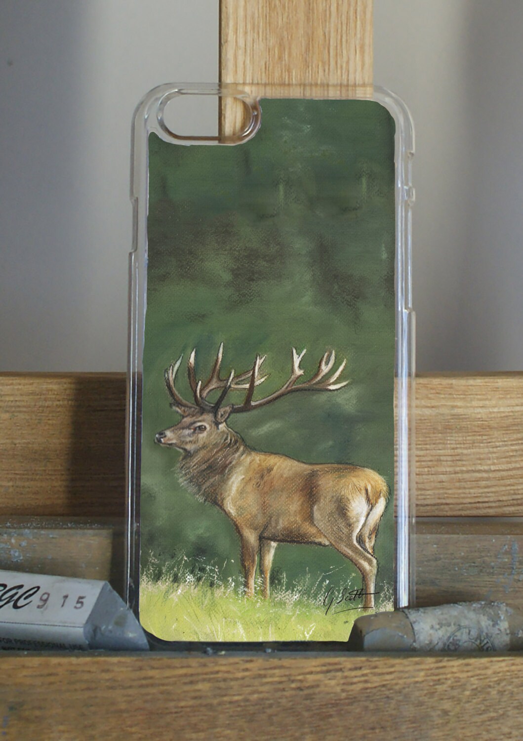Stag Hunting Themed Phone Case Hunting Themed by Artist Grace - Etsy UK