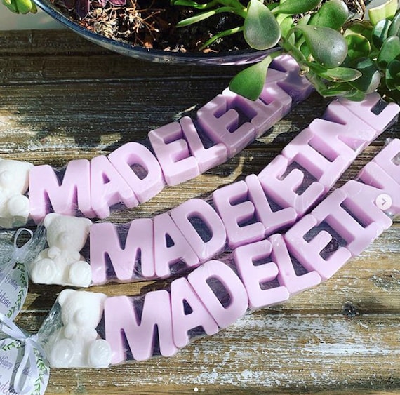 LETTER SOAPS Set of 3 Alphabet Soaps Letter Soap Favors | Etsy