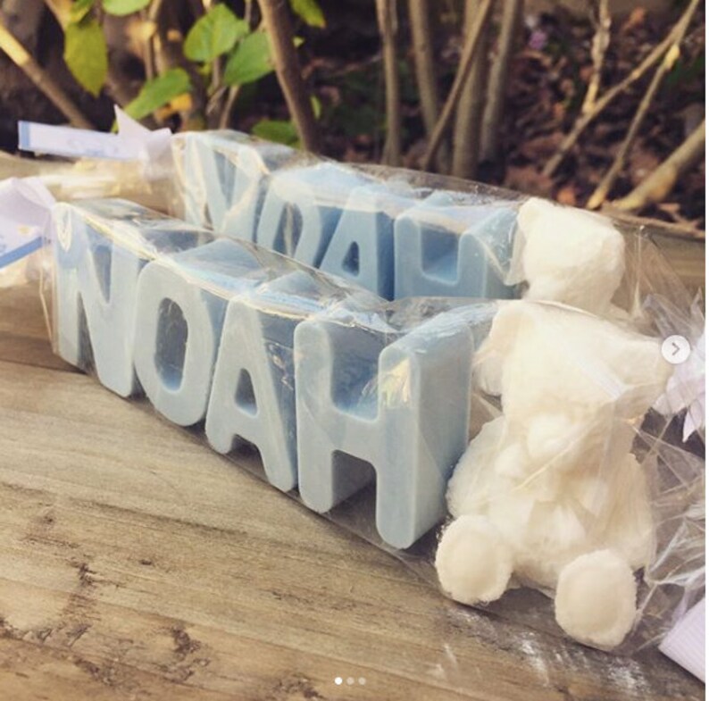 LETTER SOAPS Set of 3 Alphabet Soaps Letter Soap Favors - Etsy