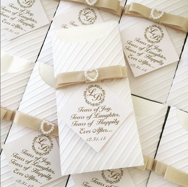 Tears of Joy, Tears of Tissues, Bridal Shower, Happy Tears Packs ...