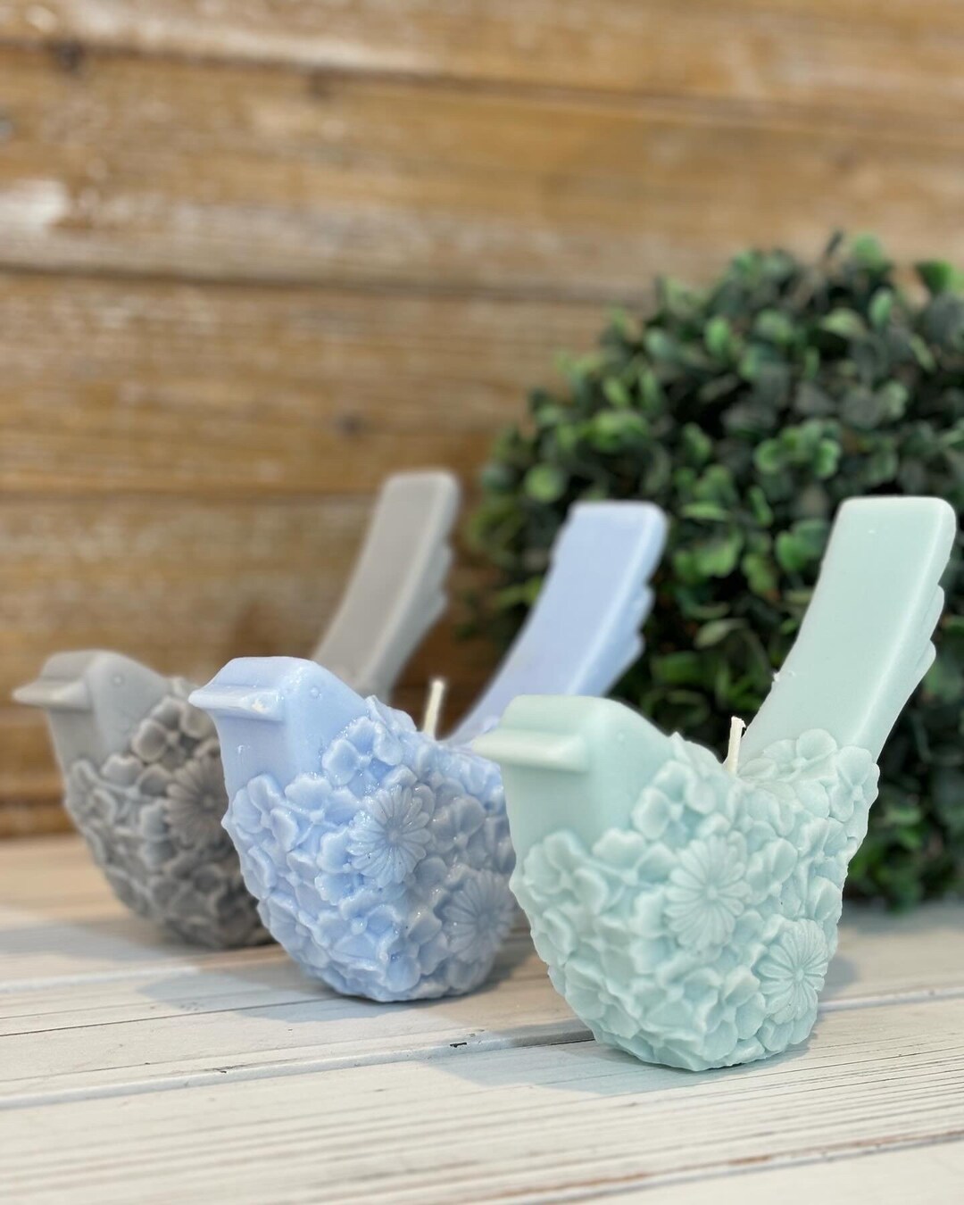 Set of 3 Bird Candles, Birds Family, Baby Shower, Mom Bird, Gift Return ...