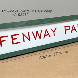 Iconic Ballpark Collection - Replica Fenway Press Box Sign - Unique ...