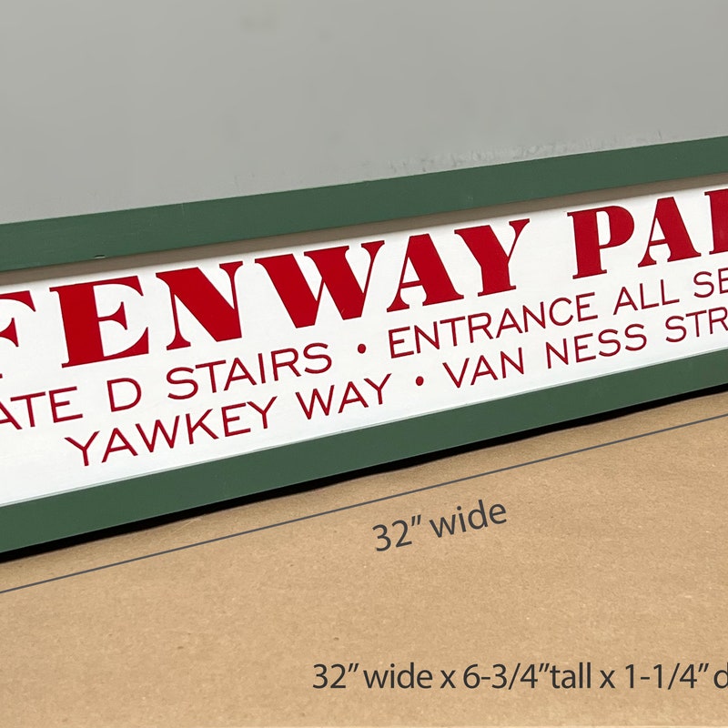 Fenway Park Sign - Etsy