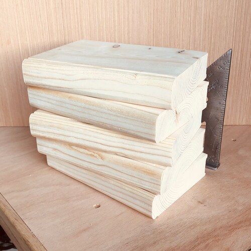 Set of 3 Faux Book Blanks / Raw Wood Book Blanks / DIY Wood - Etsy