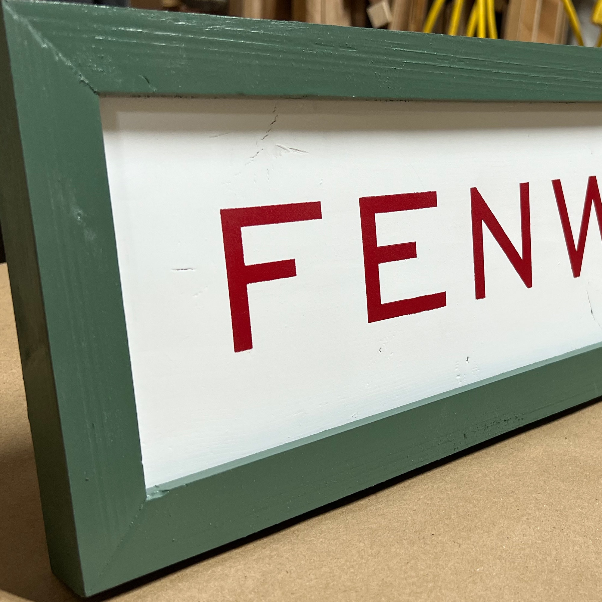 Iconic Ballpark Collection - Replica Fenway Press Box Sign - Unique ...