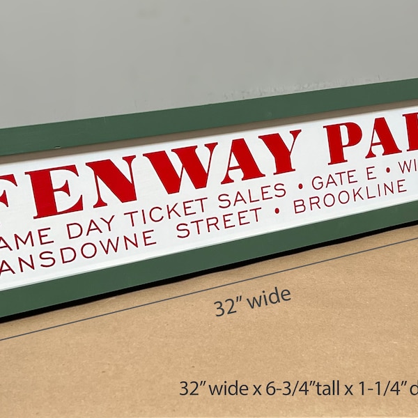 Fenway Park Sign - Etsy