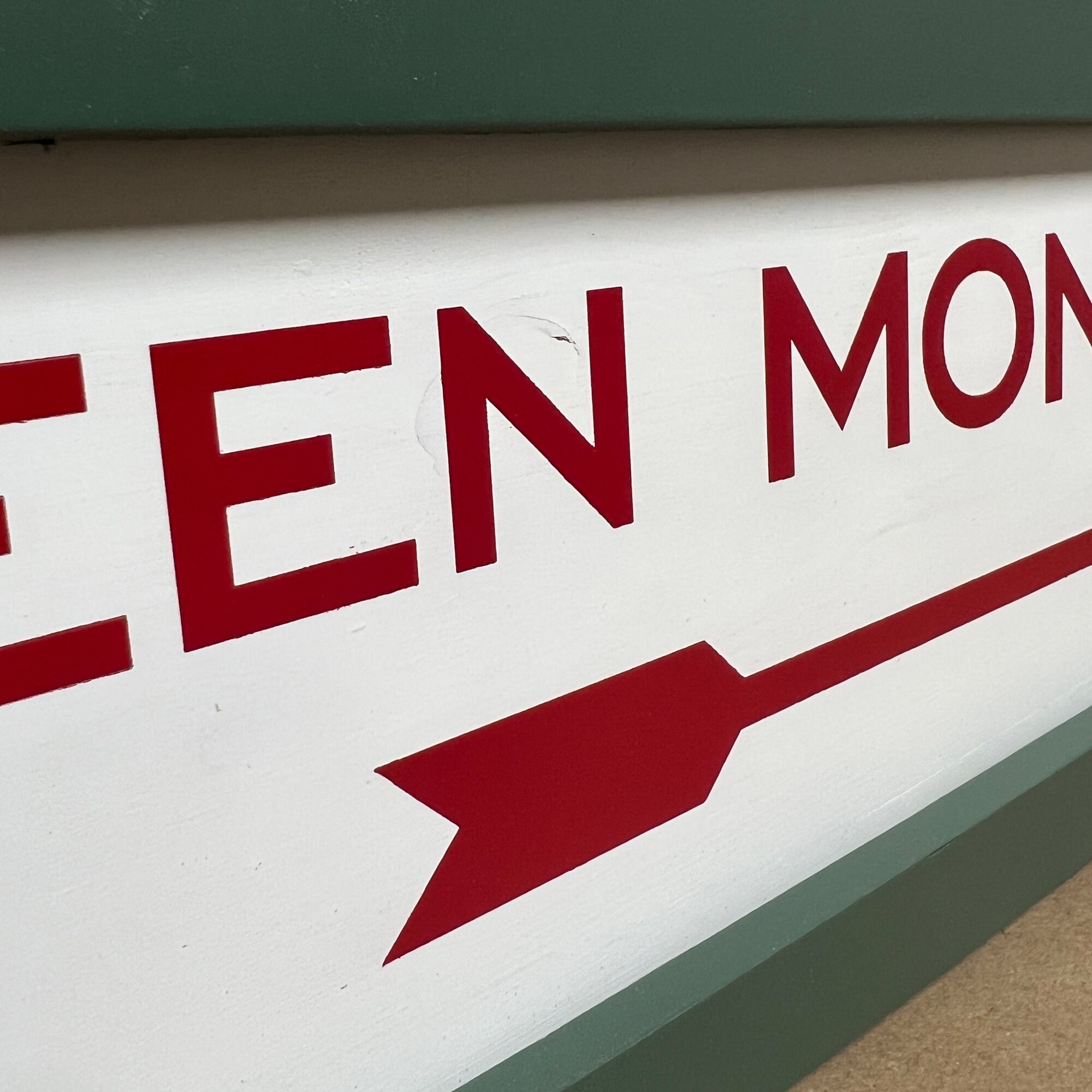 Iconic Green Monster Seats Sign - Unique Sports Memorabilia - Etsy