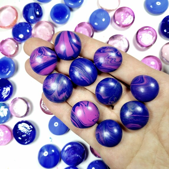 glass pebbles Collectible Itty Bittys Painted Rocks Glass Art Minis ...