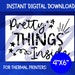 Pretty Things Inside PNG Download for Thermal Printer | Sticker ...