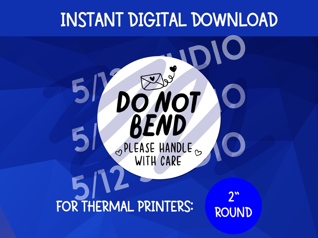Do Not Bend PNG Thermal Printer | Packaging Label Download | Download ...