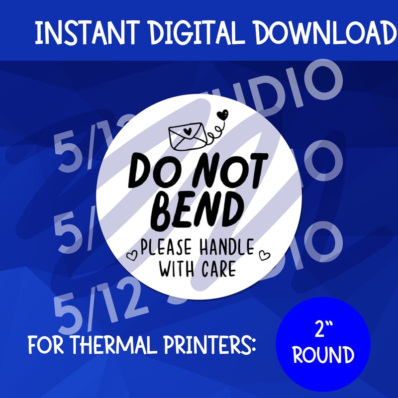 Do Not Bend Labels - Etsy