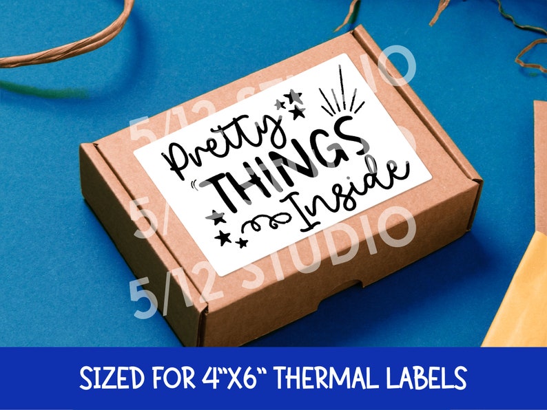 Pretty Things Inside PNG Download for Thermal Printer | Sticker ...