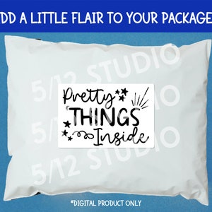 Pretty Things Inside PNG Download for Thermal Printer | Sticker ...