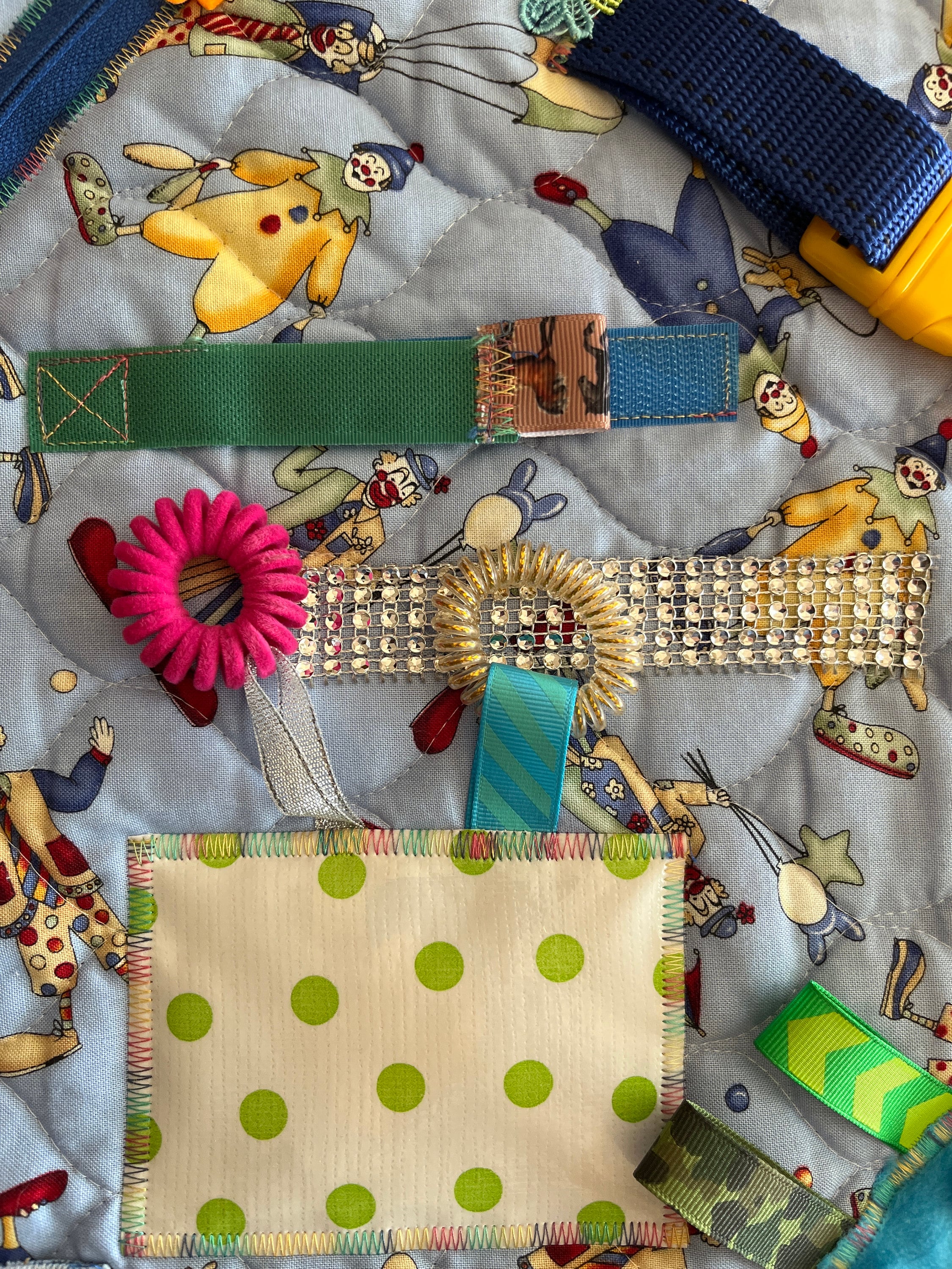 Jumbo Circus Fidget Quilt, Sensory, Activity Quilt, Alzheimer's, Stroke ...